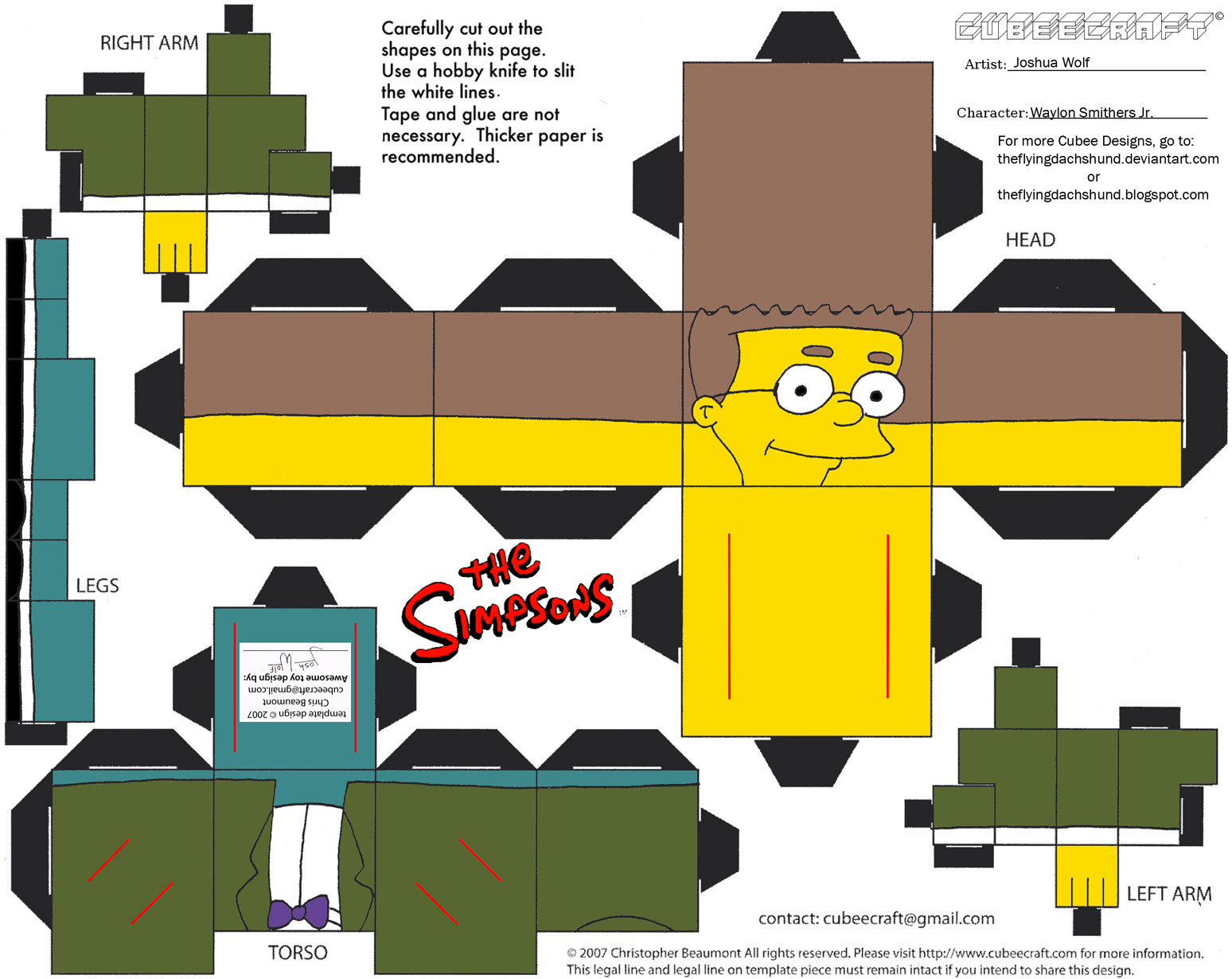 Simpsons3: Waylon Smithers Jr. Cubee by TheFlyingDachshund on DeviantArt