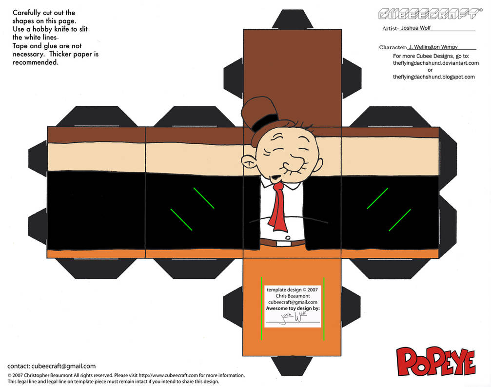 Popeye1 J Wellington Wimpy Cubee By Theflyingdachshund On Deviantart