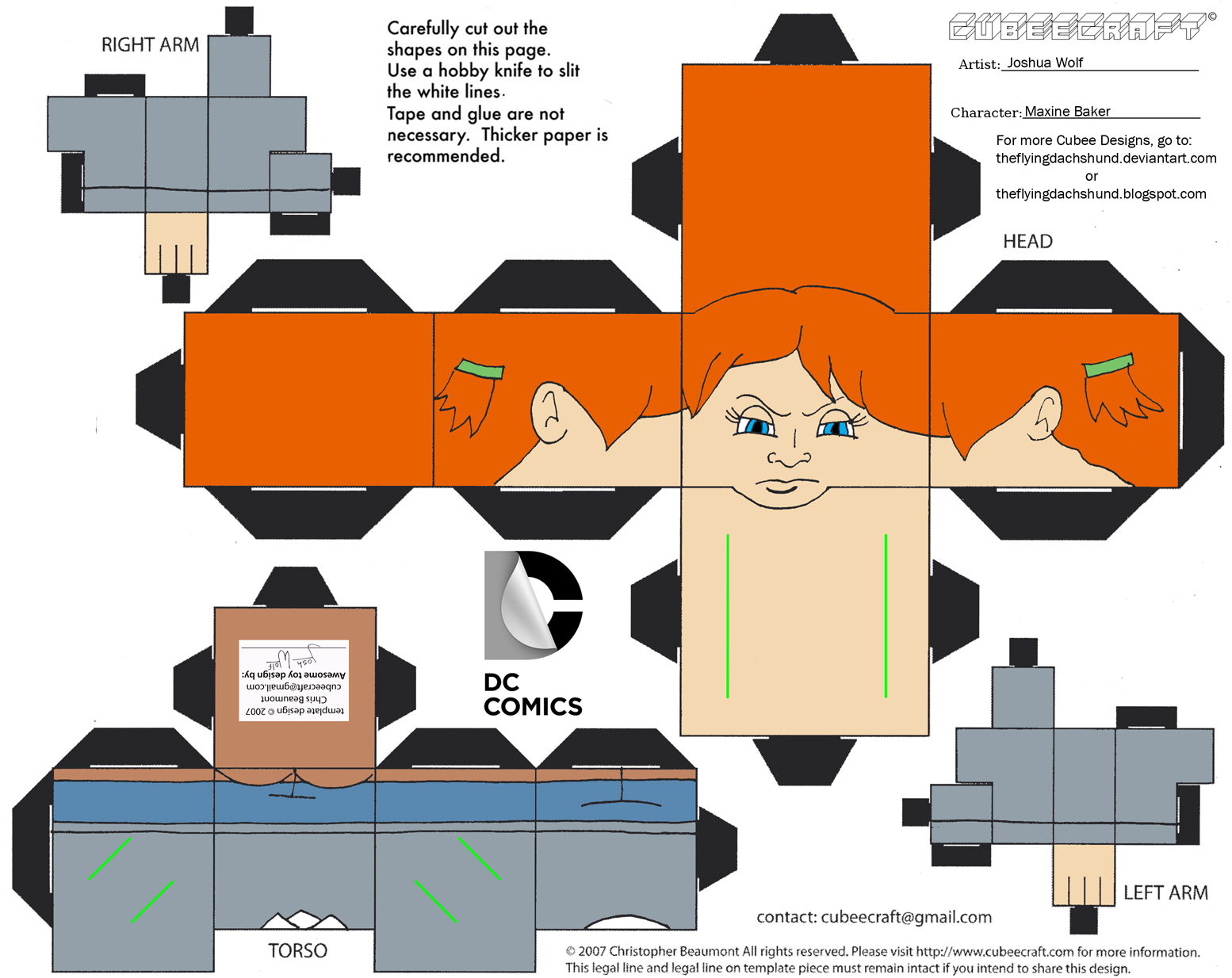 DCNU14: Maxine Baker Cubee by TheFlyingDachshund on DeviantArt