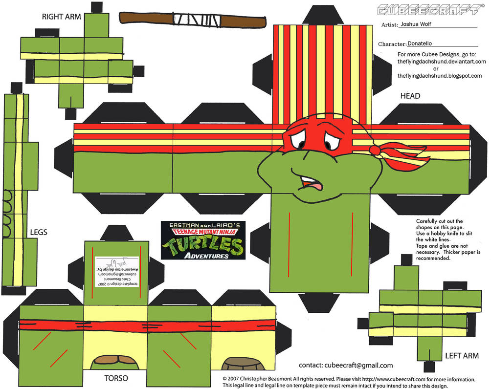 TMNT9: Stump Arena Donatello Cubee by TheFlyingDachshund on DeviantArt