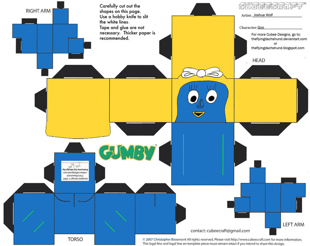 Gumby: Goo Cubee by TheFlyingDachshund on DeviantArt