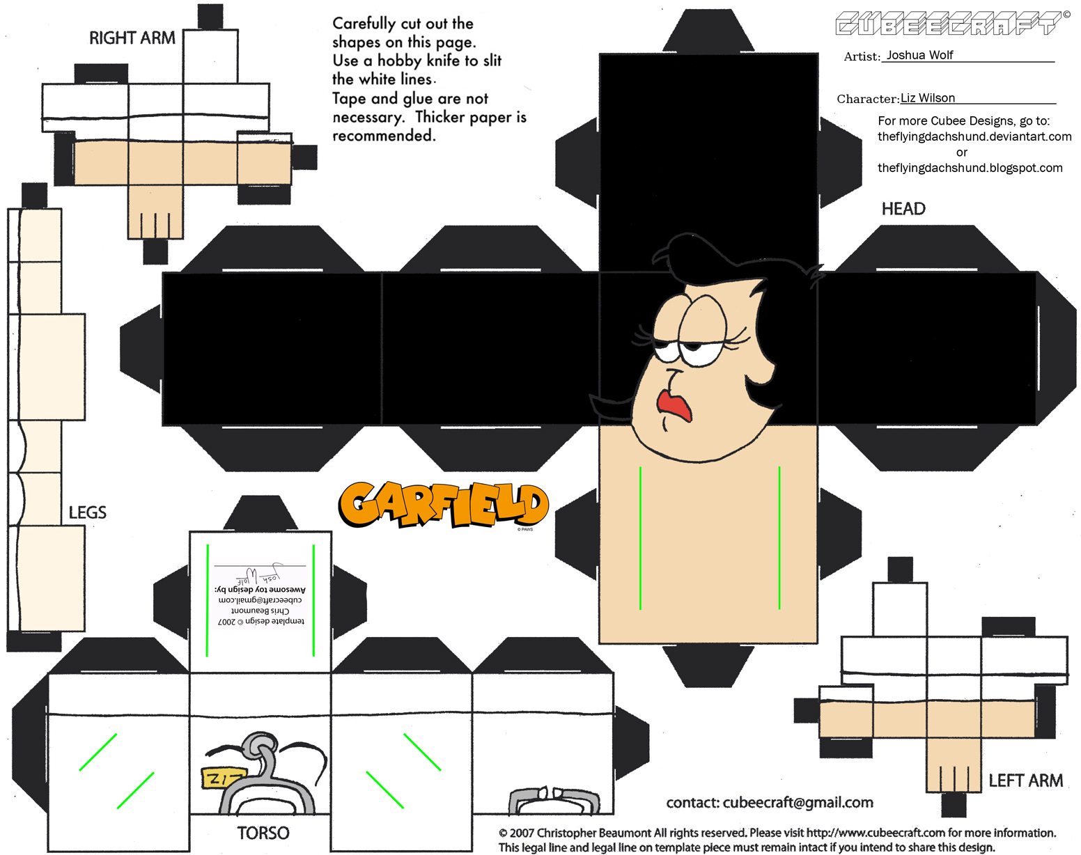Garfield: Liz Wilson Cubee by TheFlyingDachshund on DeviantArt