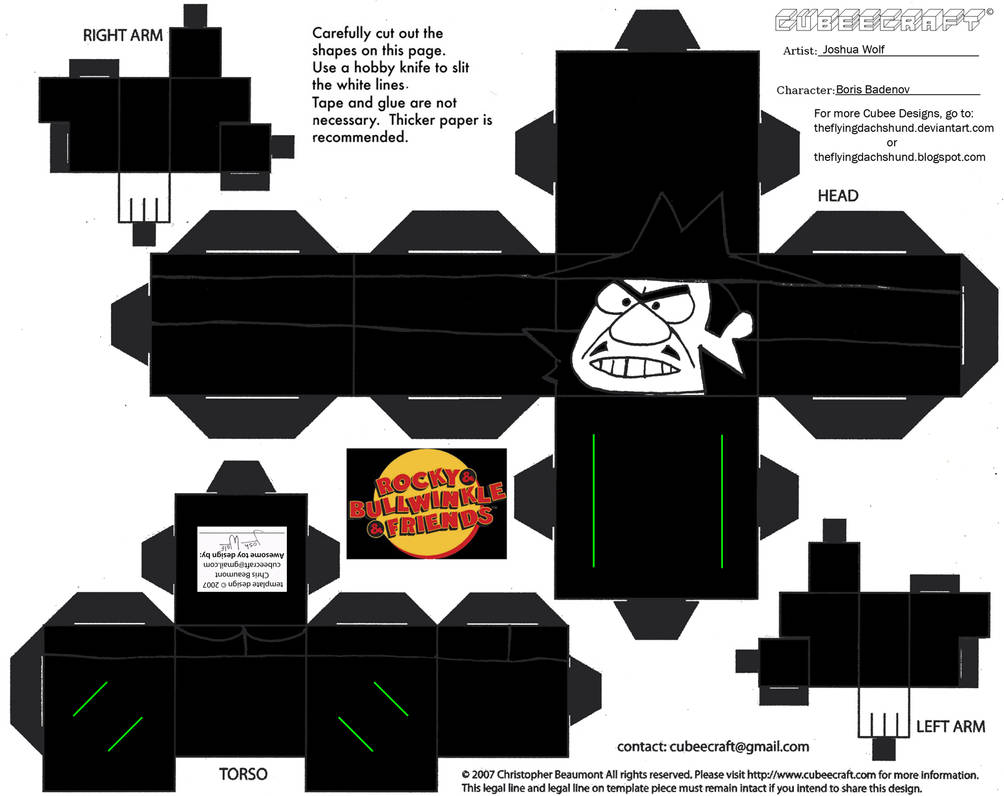 RB1: Boris Badenov Cubee by TheFlyingDachshund on DeviantArt