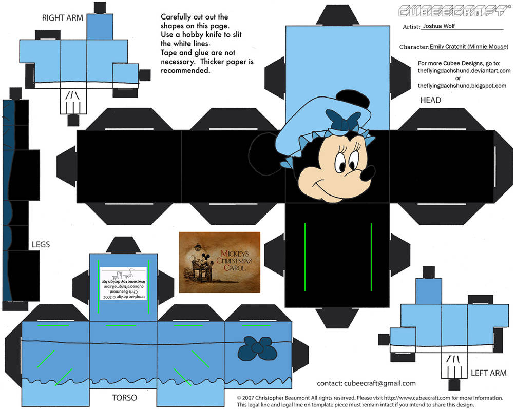 Xmas8.5: Emily Cratchit Cubee by TheFlyingDachshund on DeviantArt