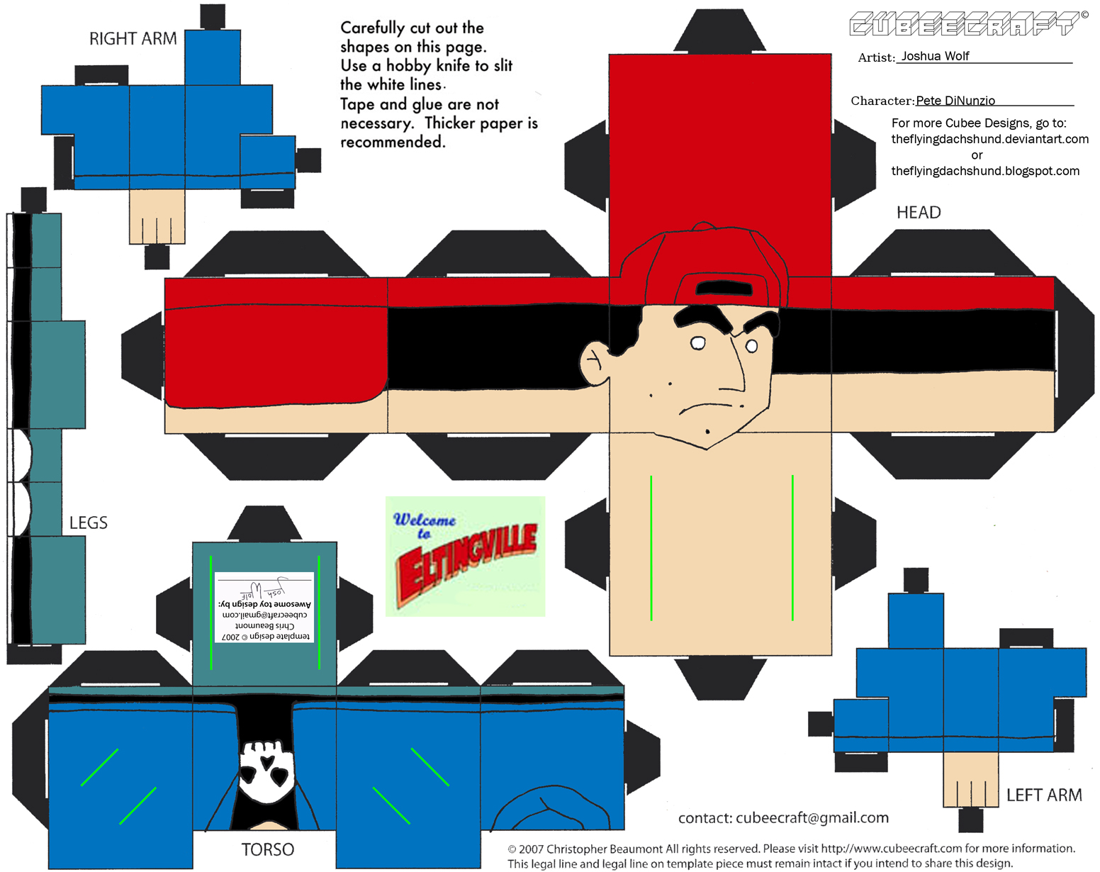 Cartoon Show Characters Cubee Patterns-Templates on Cubeecraft-Collect ...