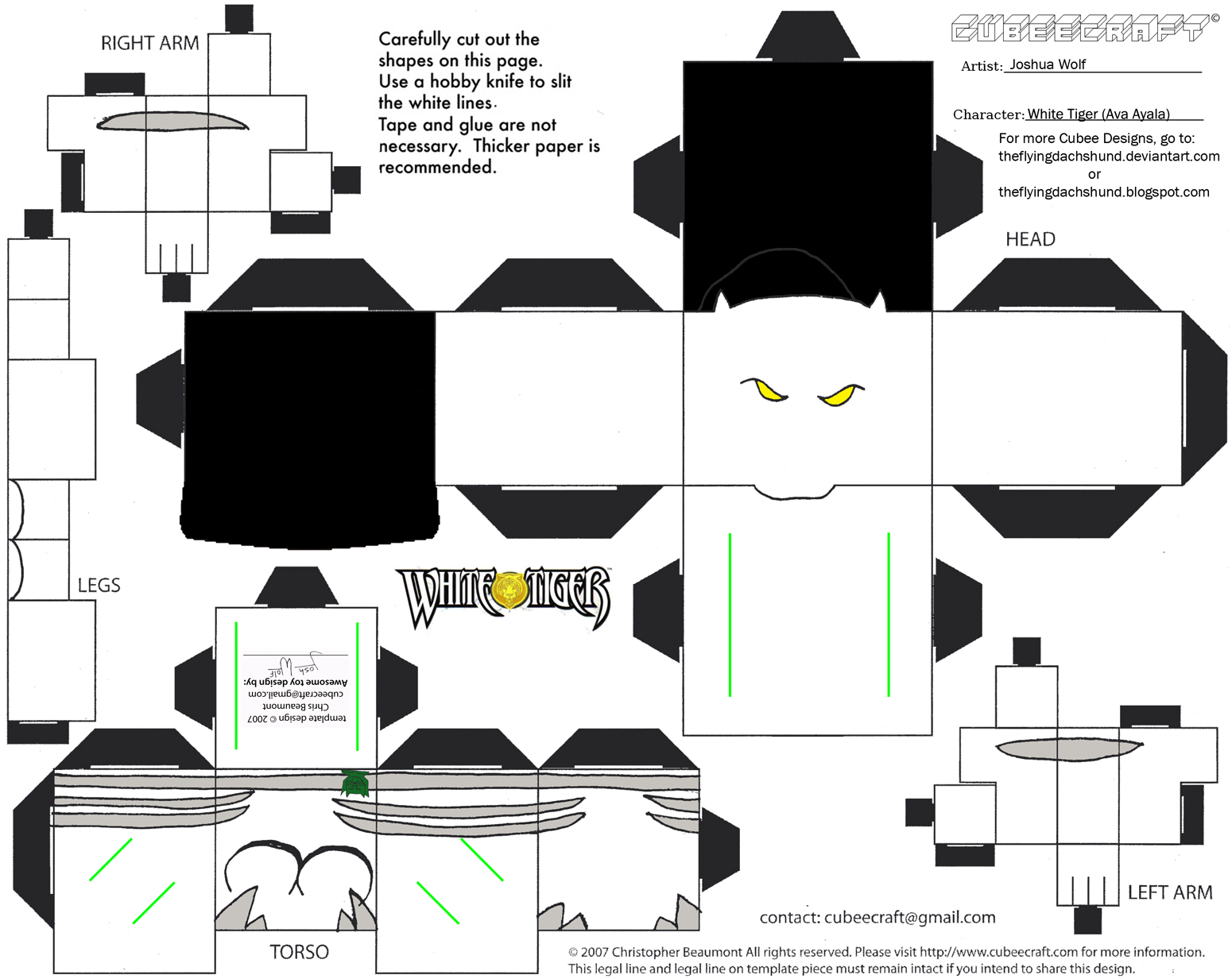 Marvel13: White Tiger Cubee by TheFlyingDachshund on DeviantArt