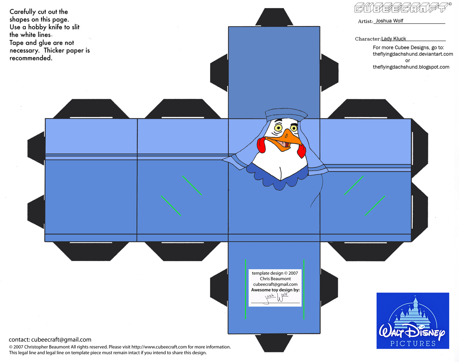 Dis8: Lady Kluck Cubee by TheFlyingDachshund on DeviantArt