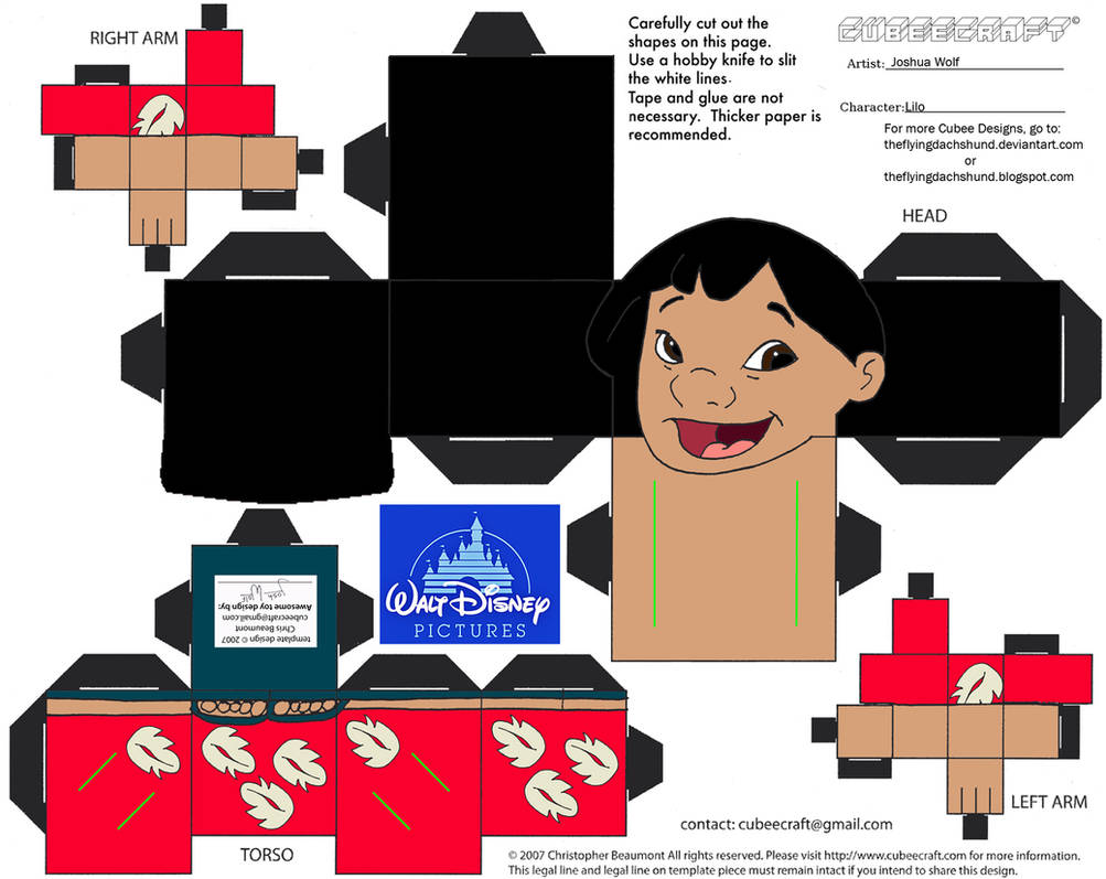 Dis8: Lilo Cubee by TheFlyingDachshund on DeviantArt