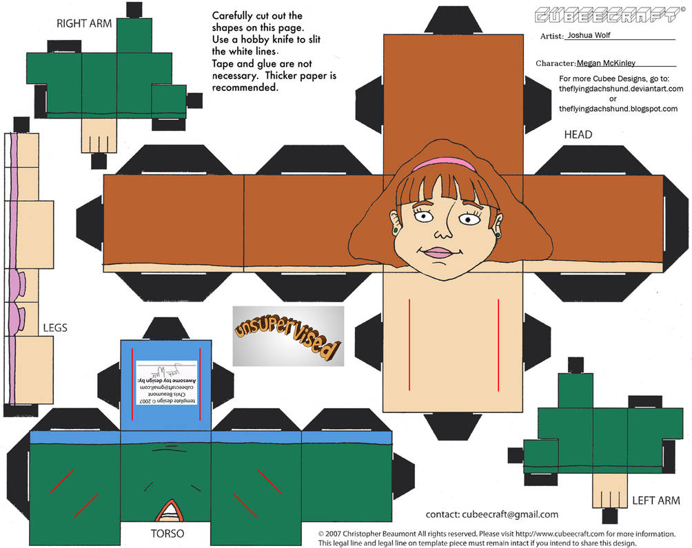 Unsupervised: Megan McKinley Cubee by TheFlyingDachshund on DeviantArt