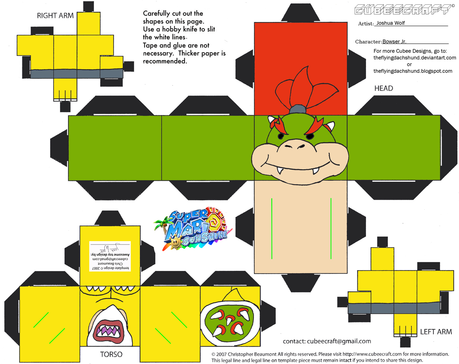 VG15: Bowser Jr Cubee by TheFlyingDachshund on DeviantArt