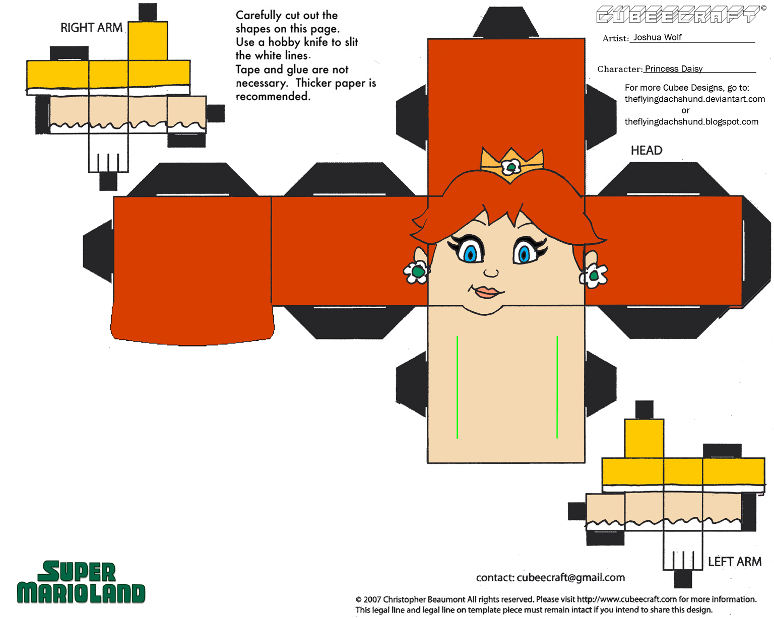 VG16: Princess Daisy Cubee by TheFlyingDachshund on DeviantArt