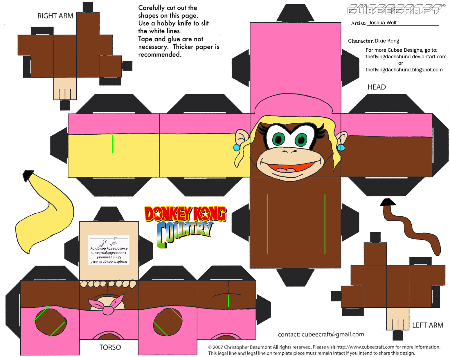 VG17: Dixie Kong Cubee by TheFlyingDachshund on DeviantArt