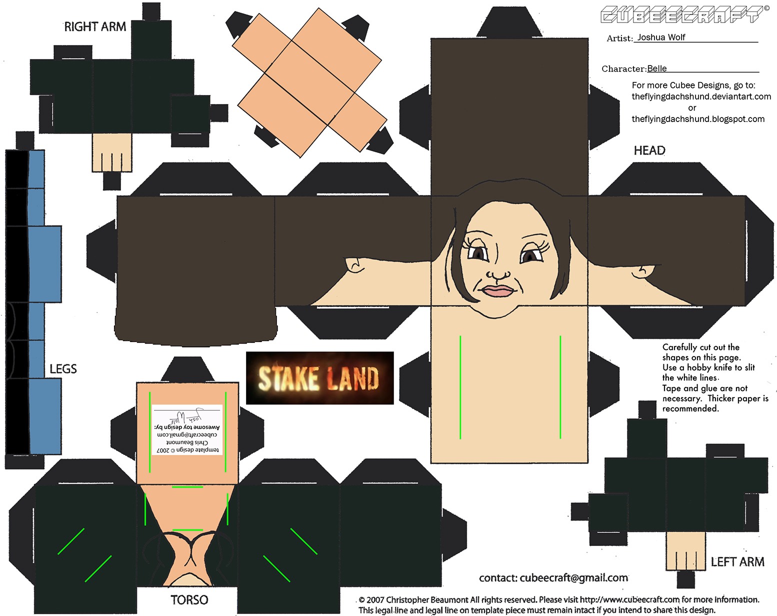 Horror Characters Cubee Patterns-Templates on Cubeecraft-Collect ...