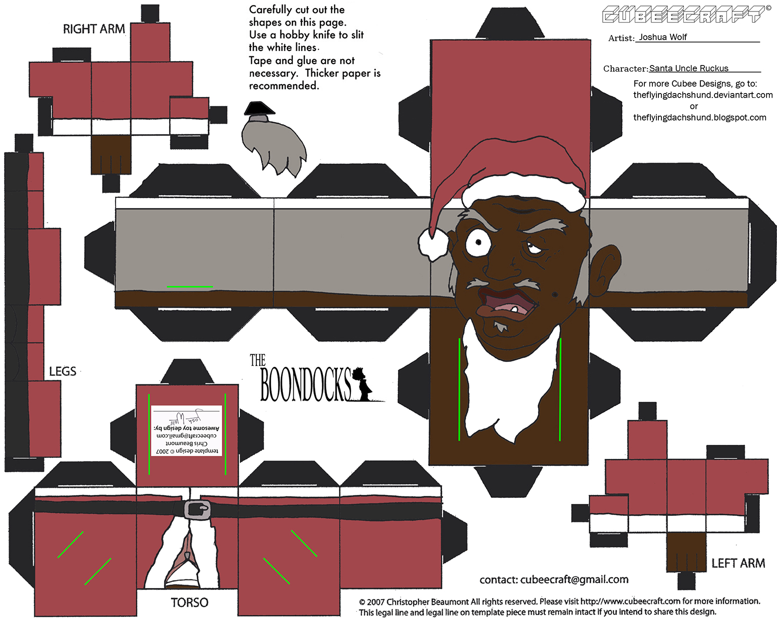 X-Mas14.5: Santa Uncle Ruckus Cubee by TheFlyingDachshund on DeviantArt