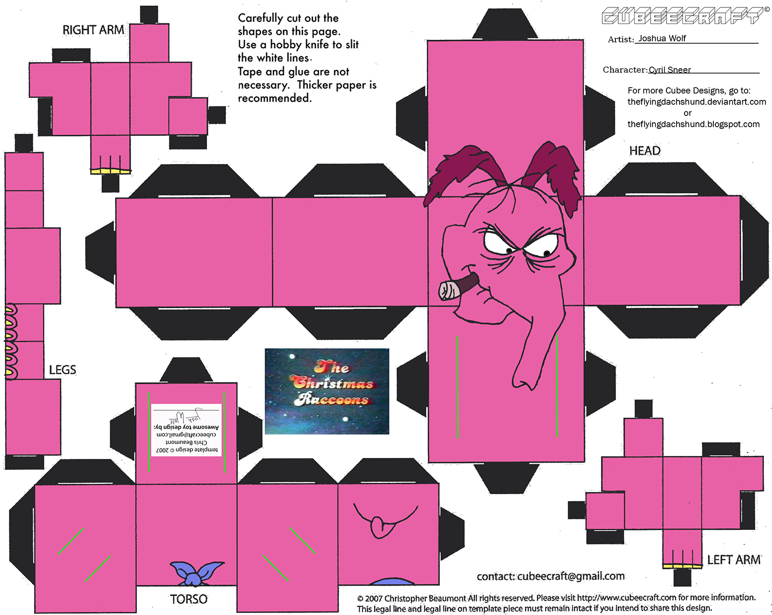 X-Mas18: Cyril Sneer Cubee by TheFlyingDachshund on DeviantArt