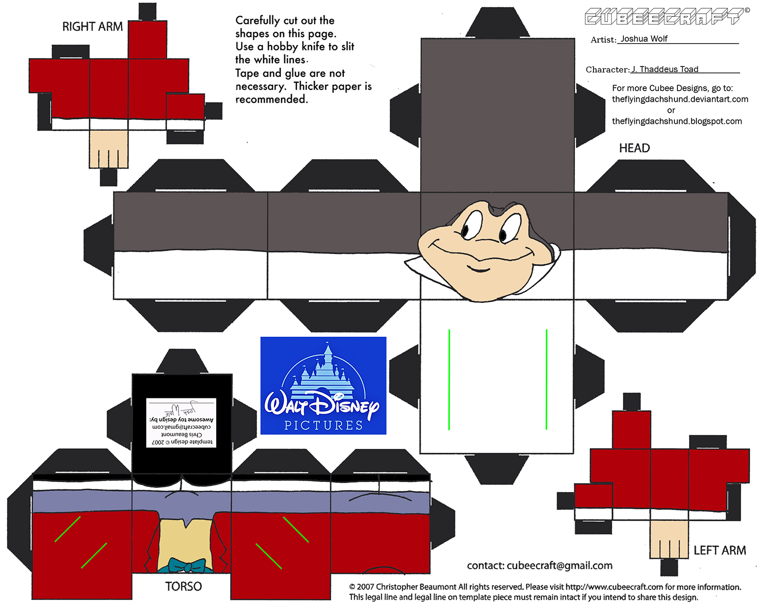 Dis50: J Thaddeus Toad Cubee by TheFlyingDachshund on DeviantArt