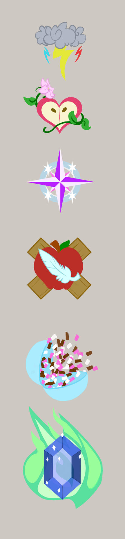 Updated Cutie Marks by MapleMapache on DeviantArt