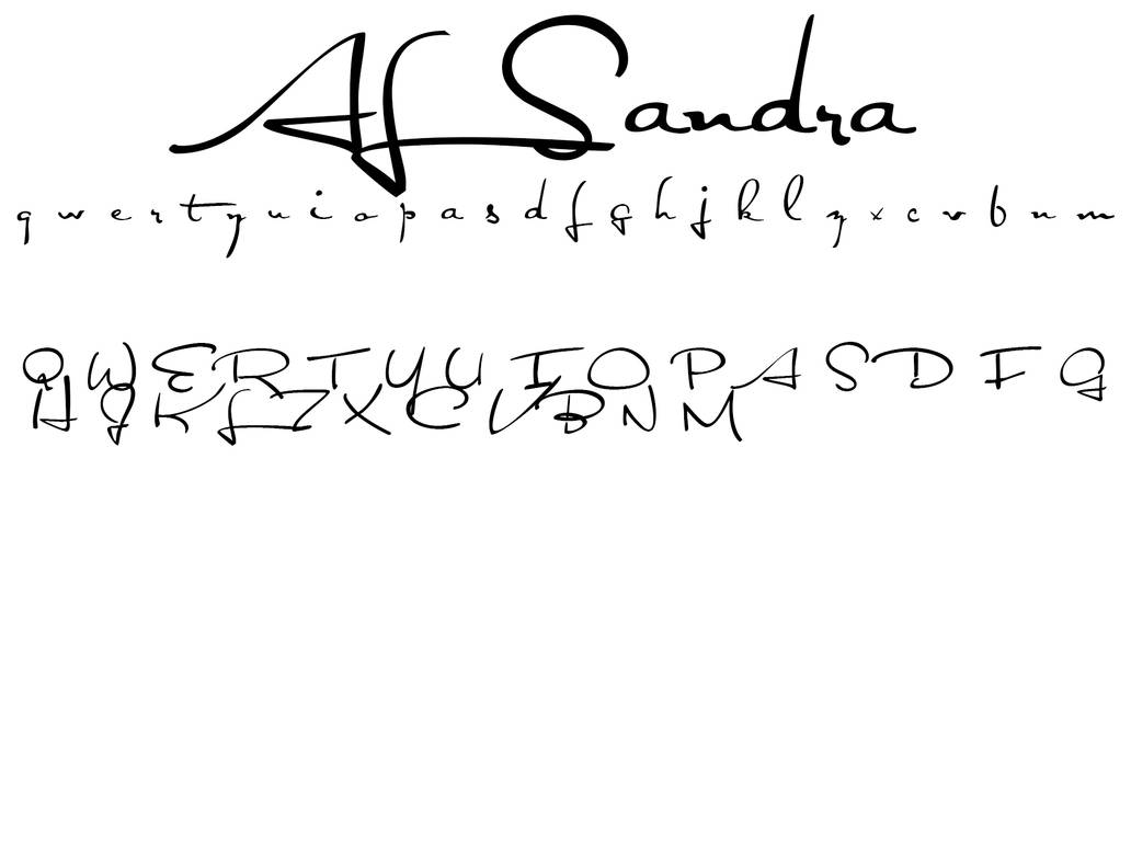 AL Sandra Font by nudibear on DeviantArt