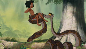 Mowgli slides into Kaa's coils (GIF) by Swedishhero94 on DeviantArt