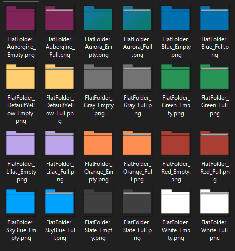 FlatFoldersReloaded V1 by BastardOperator by BastardOperator on DeviantArt