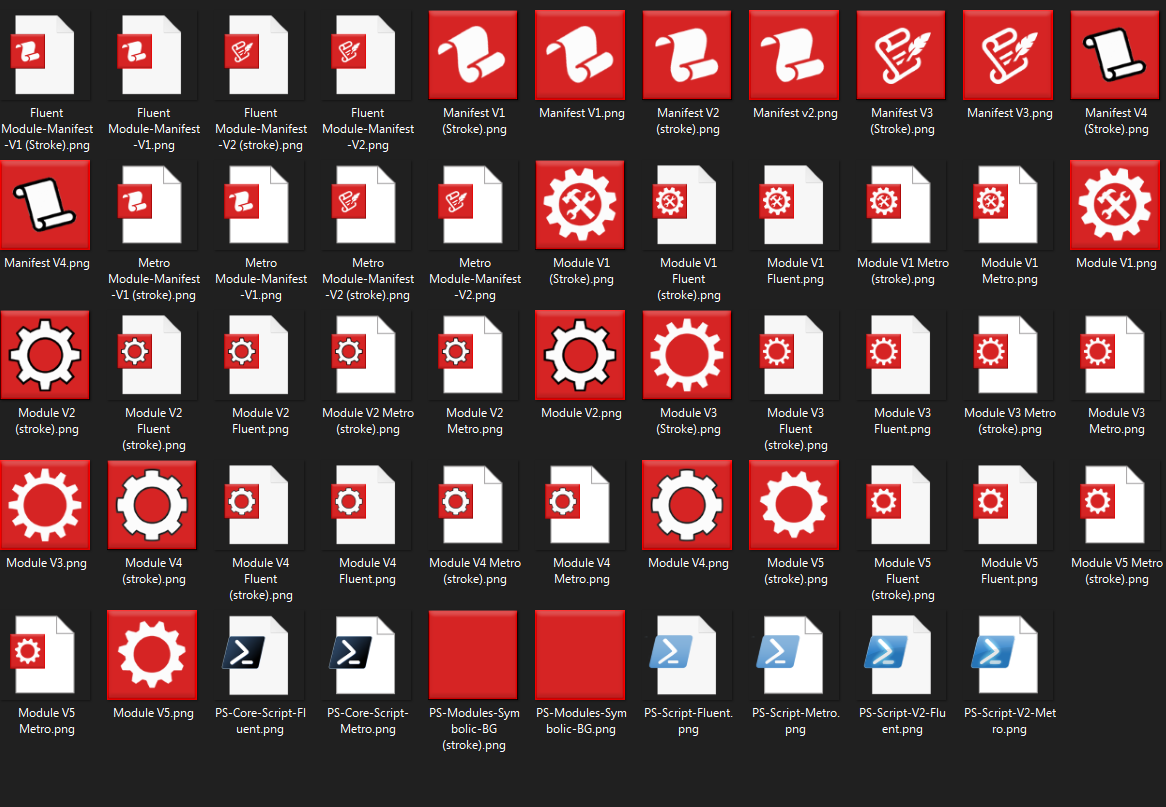 PowerShell Mimetypes Iconset (UPDATED) by BastardOperator on DeviantArt