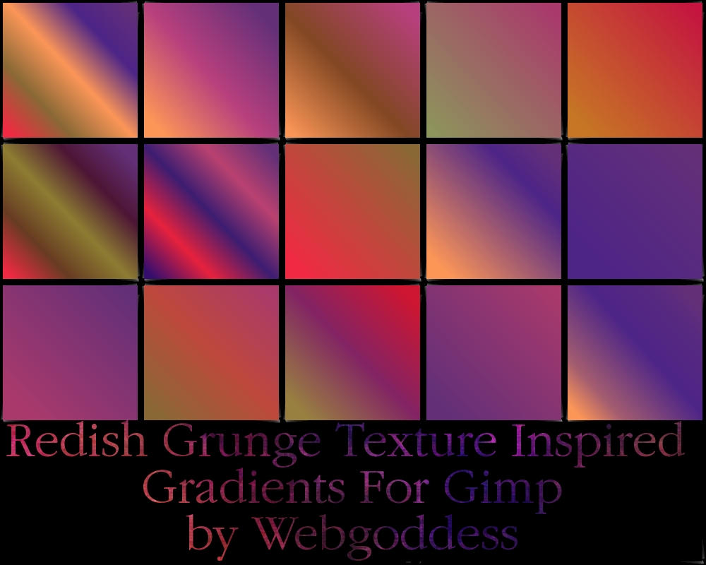 Reddish...Inspired Gradients by webgoddess on DeviantArt