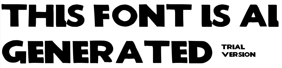 AI GENERATED FONT by DoodleNeuding24 on DeviantArt