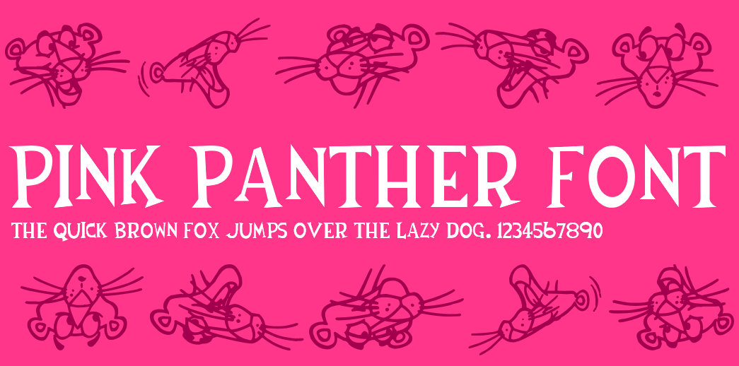 Pink Panther Font by DoodleNeuding24 on DeviantArt