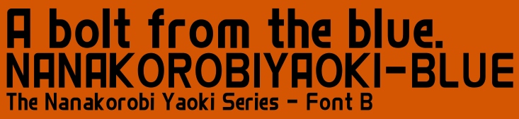 [FONT] NanakorobiYaoki-Blue by DoodleNeuding24 on DeviantArt