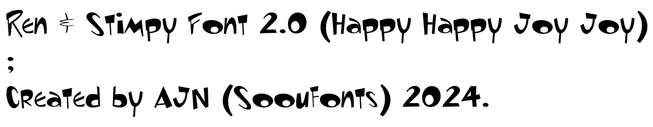 Ren and Stimpy Font [v2.0] by DoodleNeuding24 on DeviantArt