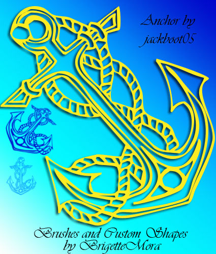 Anchor Brushes, Custom Shapes by LilleKraakeLunde on DeviantArt