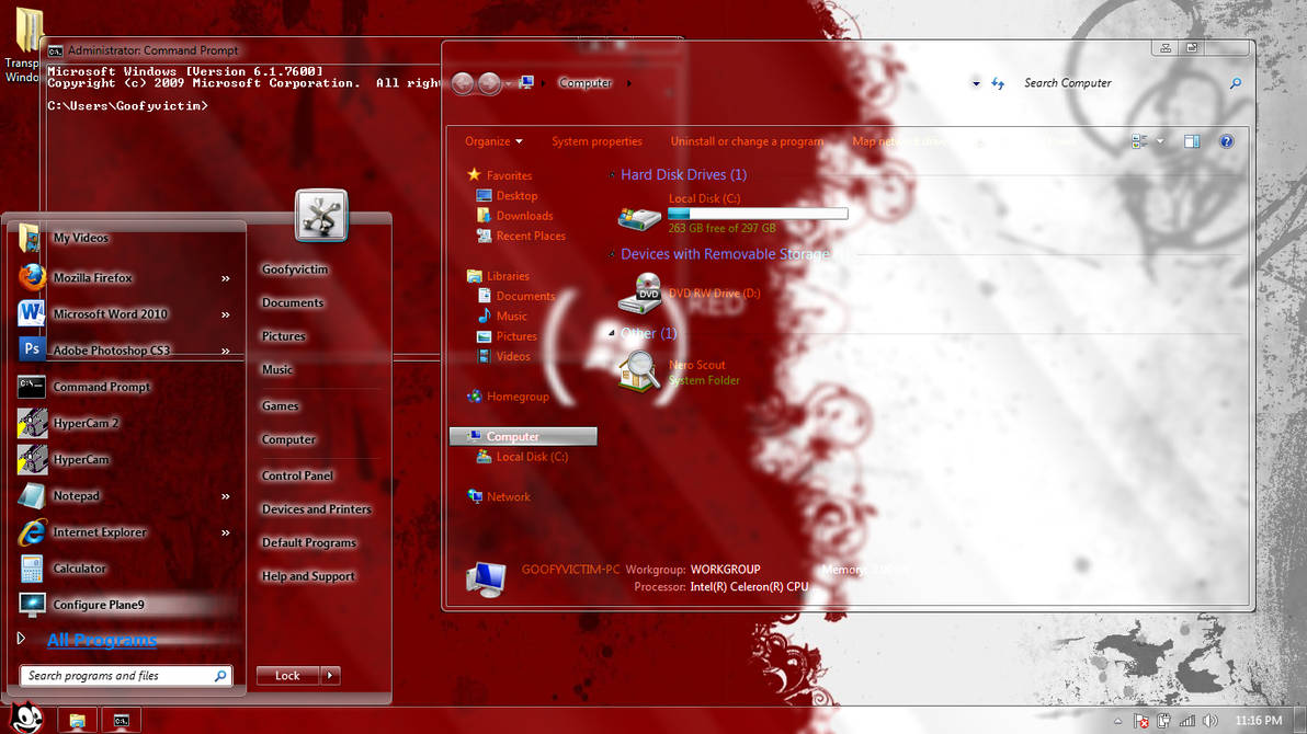 windows 7 theme by goofyvictim on DeviantArt