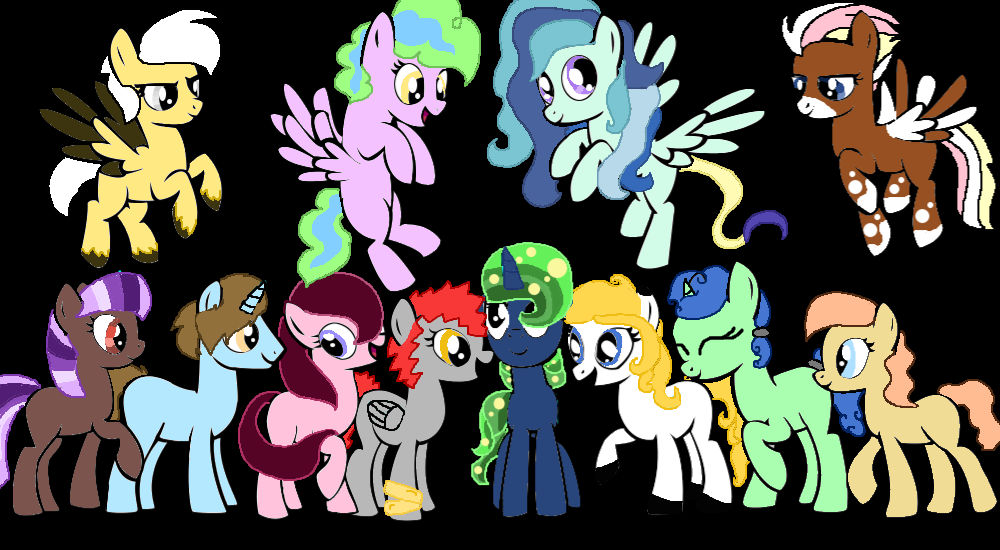 My MLP Group by FromTheRainbowAdopts on DeviantArt