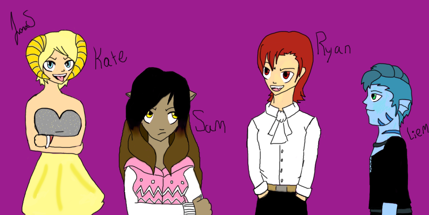 (CH) Kate Sam Ryan And Liem by WolfurFlame on DeviantArt