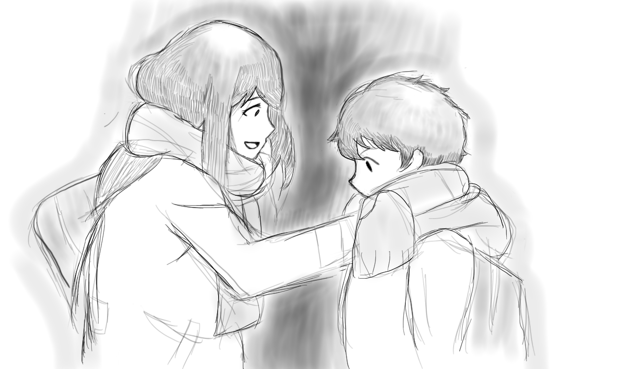 Siblings SKetch Sketch by MArk-StrIVE on DeviantArt