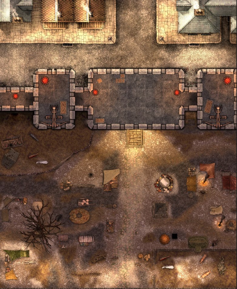 Baldur's Gate Battlemap - Gate Entrance by lukeclooney on DeviantArt