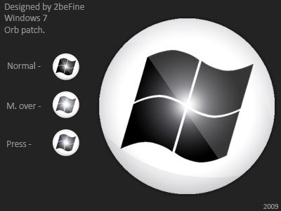 Windows 7 White Orb by 2befine on DeviantArt