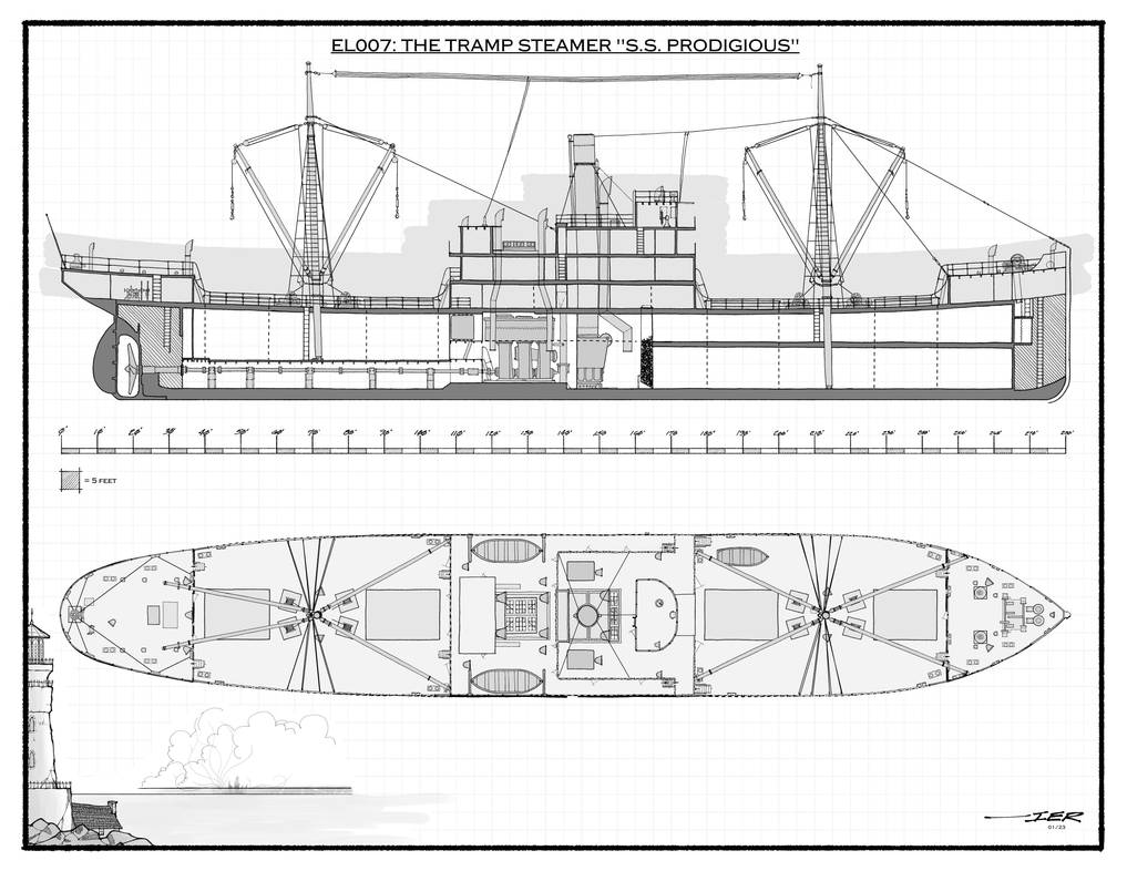 Tramp Steamer S.S. Prodigious by IERamirez on DeviantArt