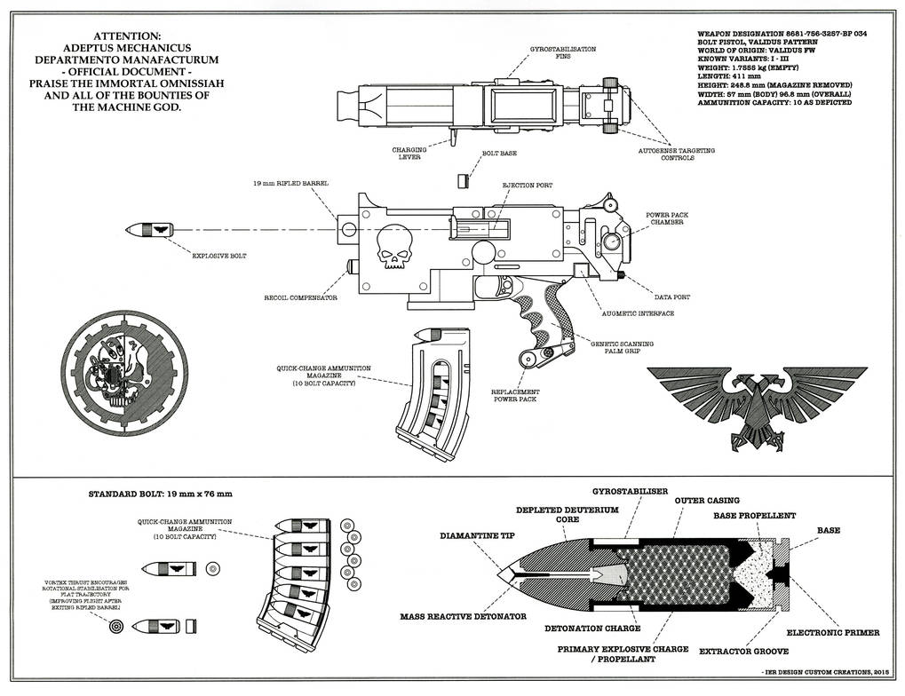WH40K Bolt Pistol Fan Art by IERamirez on DeviantArt