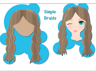 Hair - Braids on MMD-Mall - DeviantArt