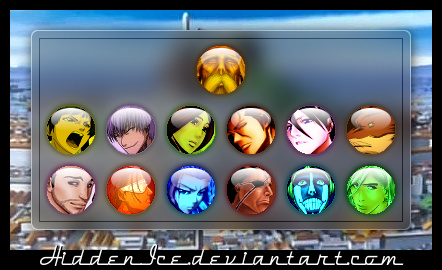 Bleach Captains avatars by HiddenIce on DeviantArt