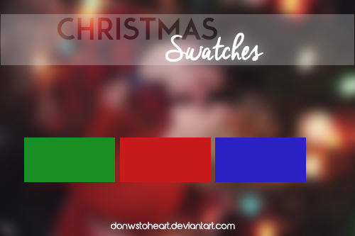 Christmas swatches by Downstoheart on DeviantArt