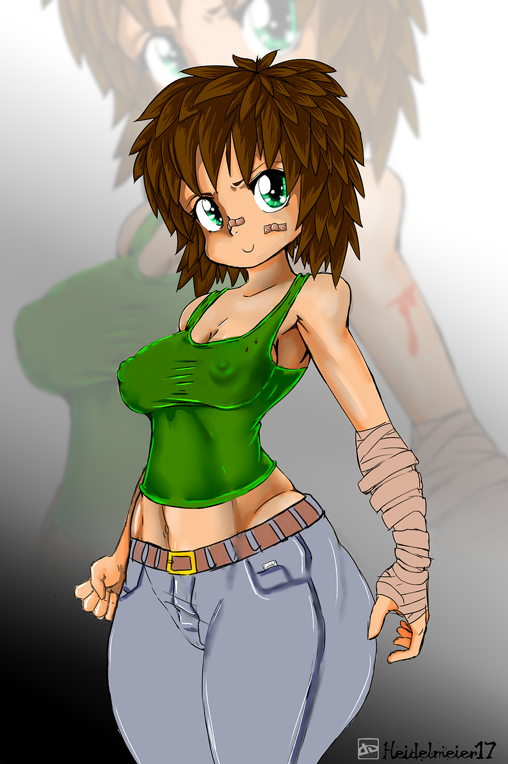 Female fighter by Heidelmeier17 on DeviantArt