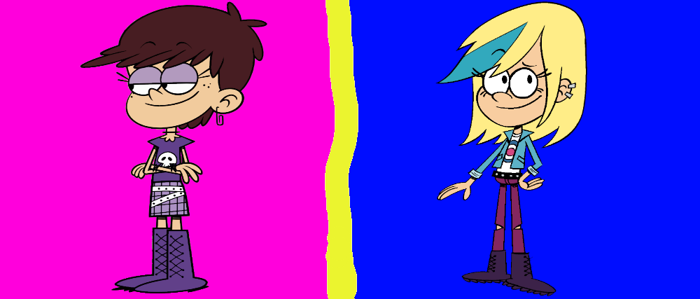 Luna Loud and Sam Sharp by theDragonFace on DeviantArt