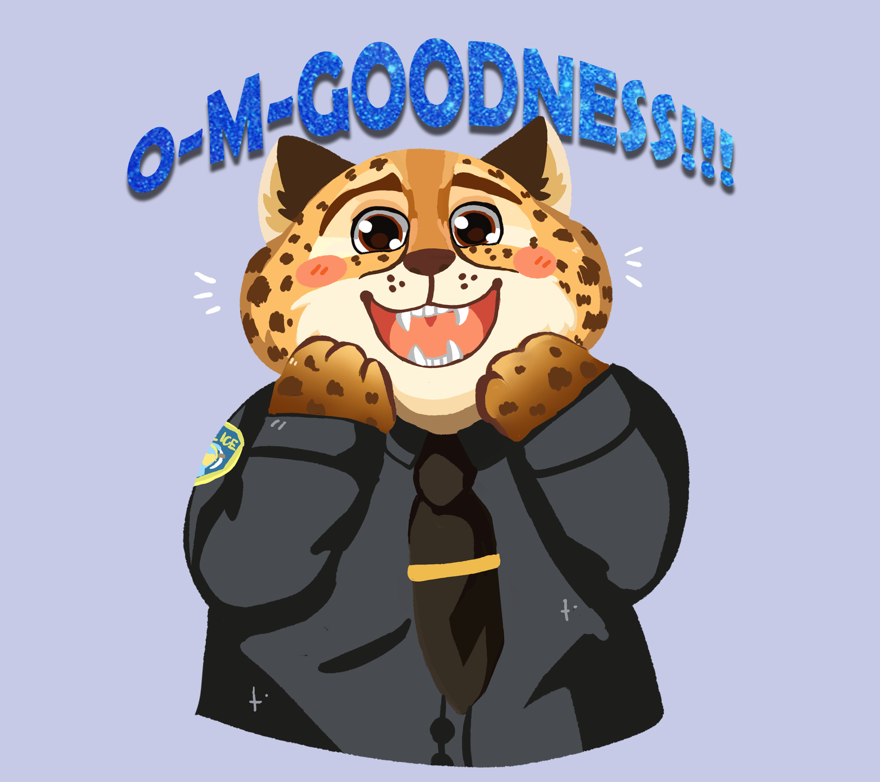 officer benjamin fabulous clawhauser by pastel-spell on DeviantArt