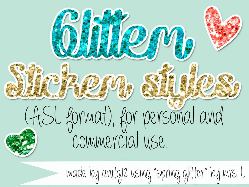 Glitter Sticker by anitg12 on DeviantArt