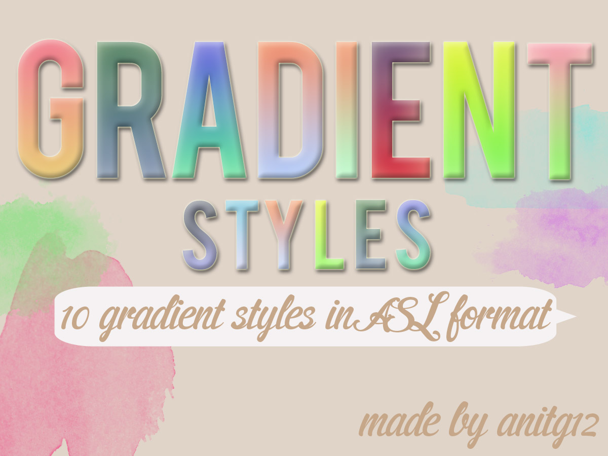 Gradient Styles by anitg12 on DeviantArt