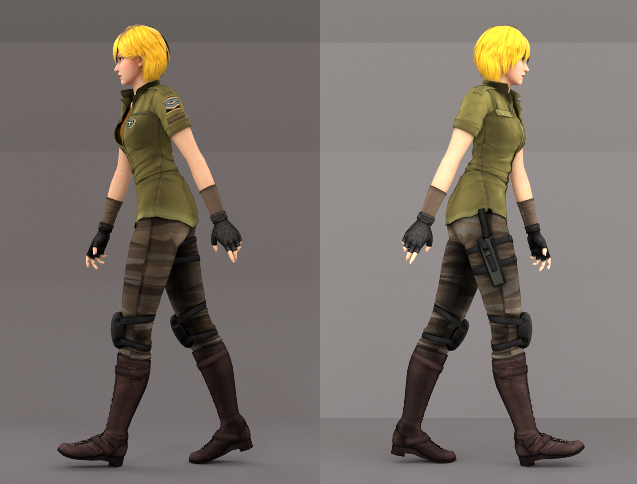 Metroid: Other M Young Samus Walking Animation by HeadmasterGD on ...