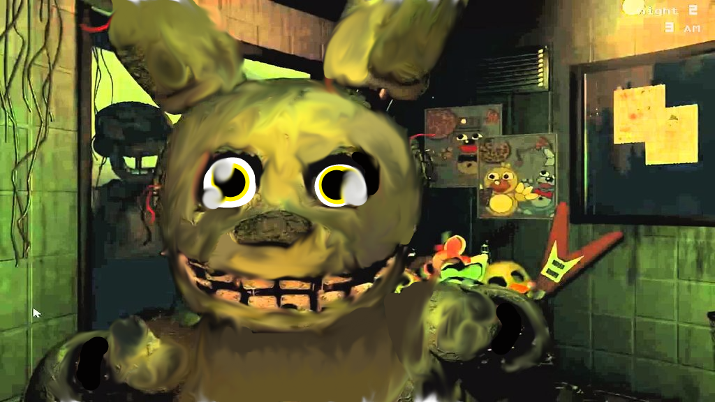 Springbonnie And Unwithered Springtrap SpringTrap 8.0 N SpringBonnie