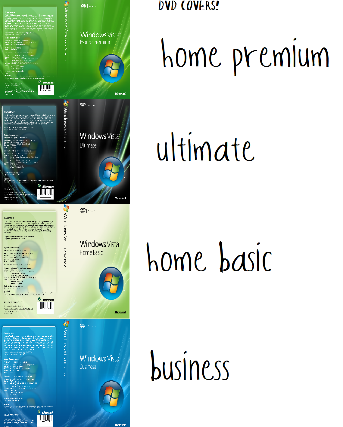 Windows Vista DVD COVERS PACK by ApostolosMistilioglu on DeviantArt